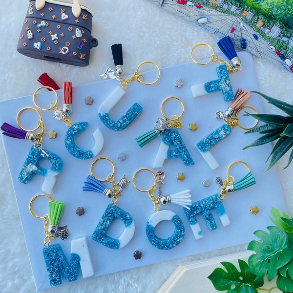 Custom Key Chains Letter - Etsy