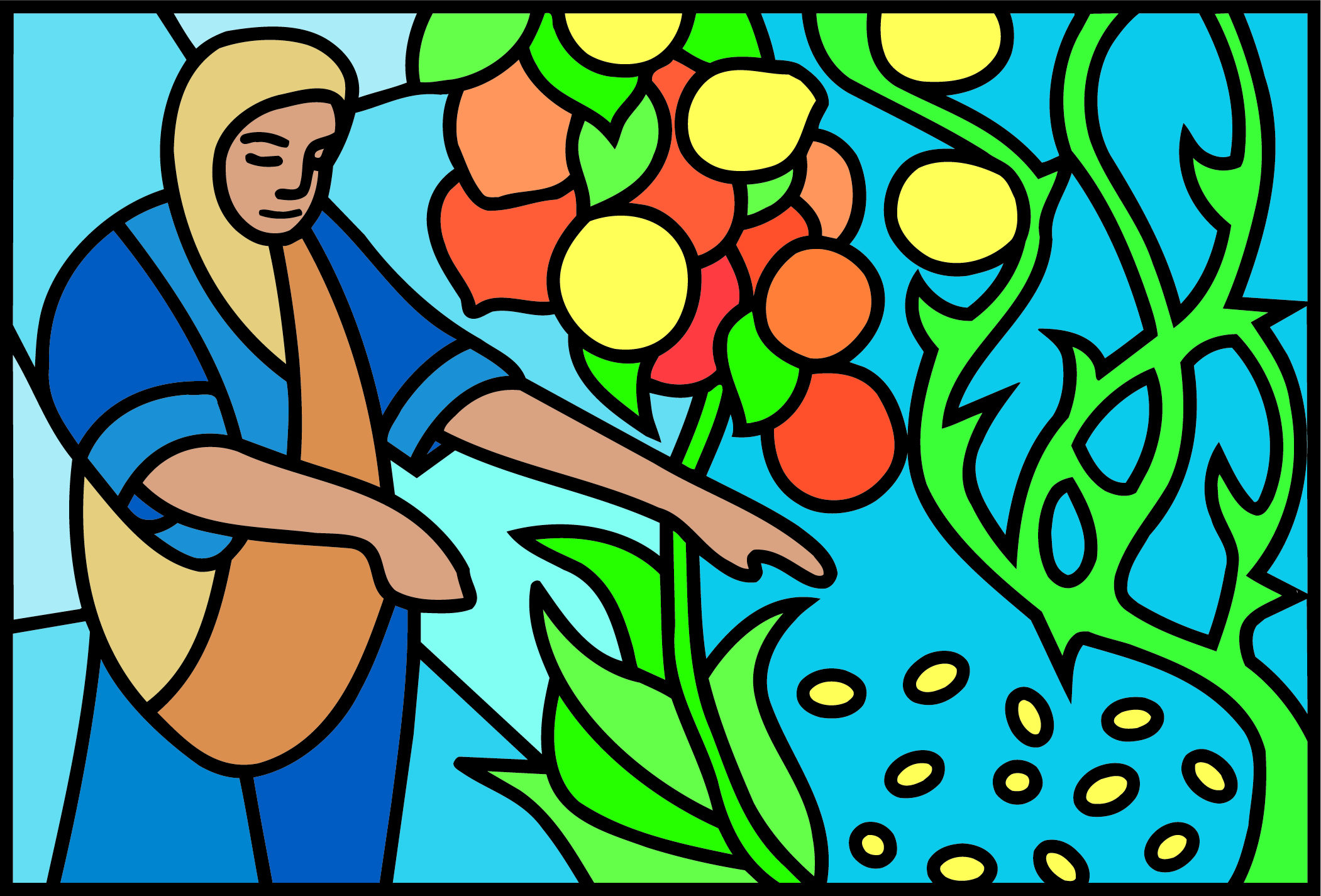 Religious - Stained Glass - Clip Art - Catholic - Church - Brochure ...