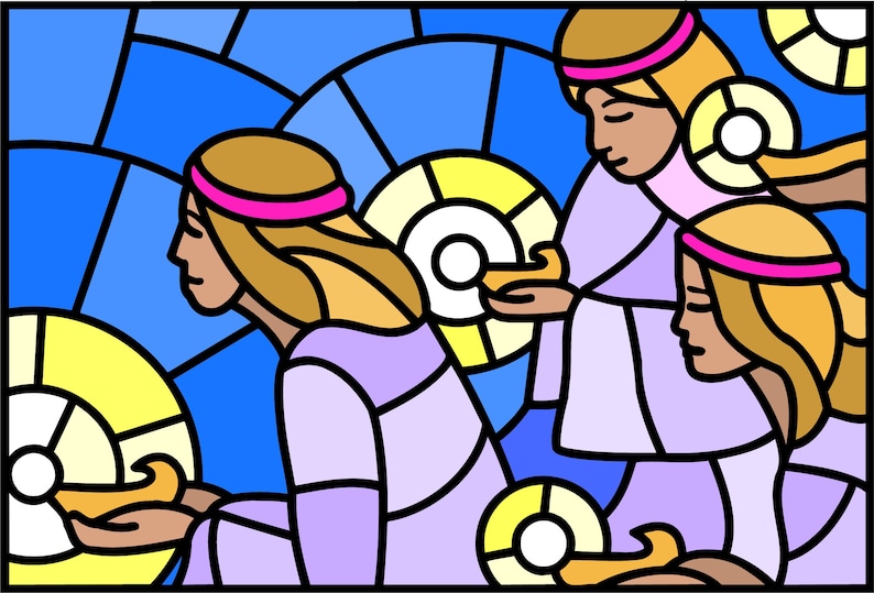 Religious - Stained Glass - Clip Art - Catholic - Church - Brochure ...