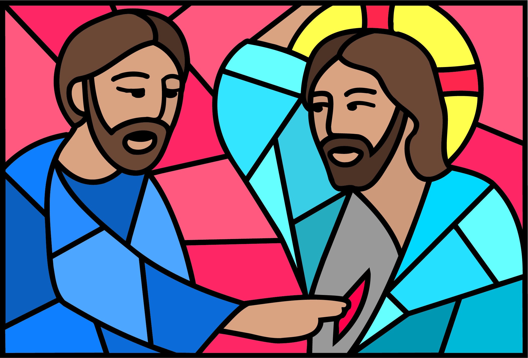 Religious - Stained Glass - Clip Art - Catholic - Church - Brochure ...