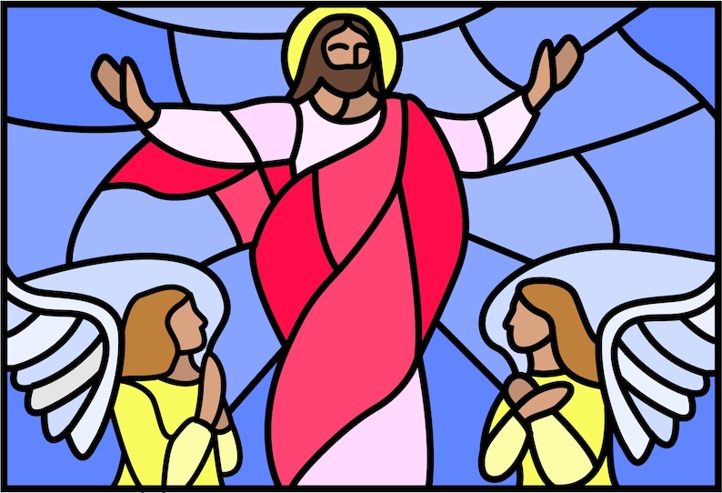Religious - Stained Glass - Clip Art - Catholic - Church - Brochure ...