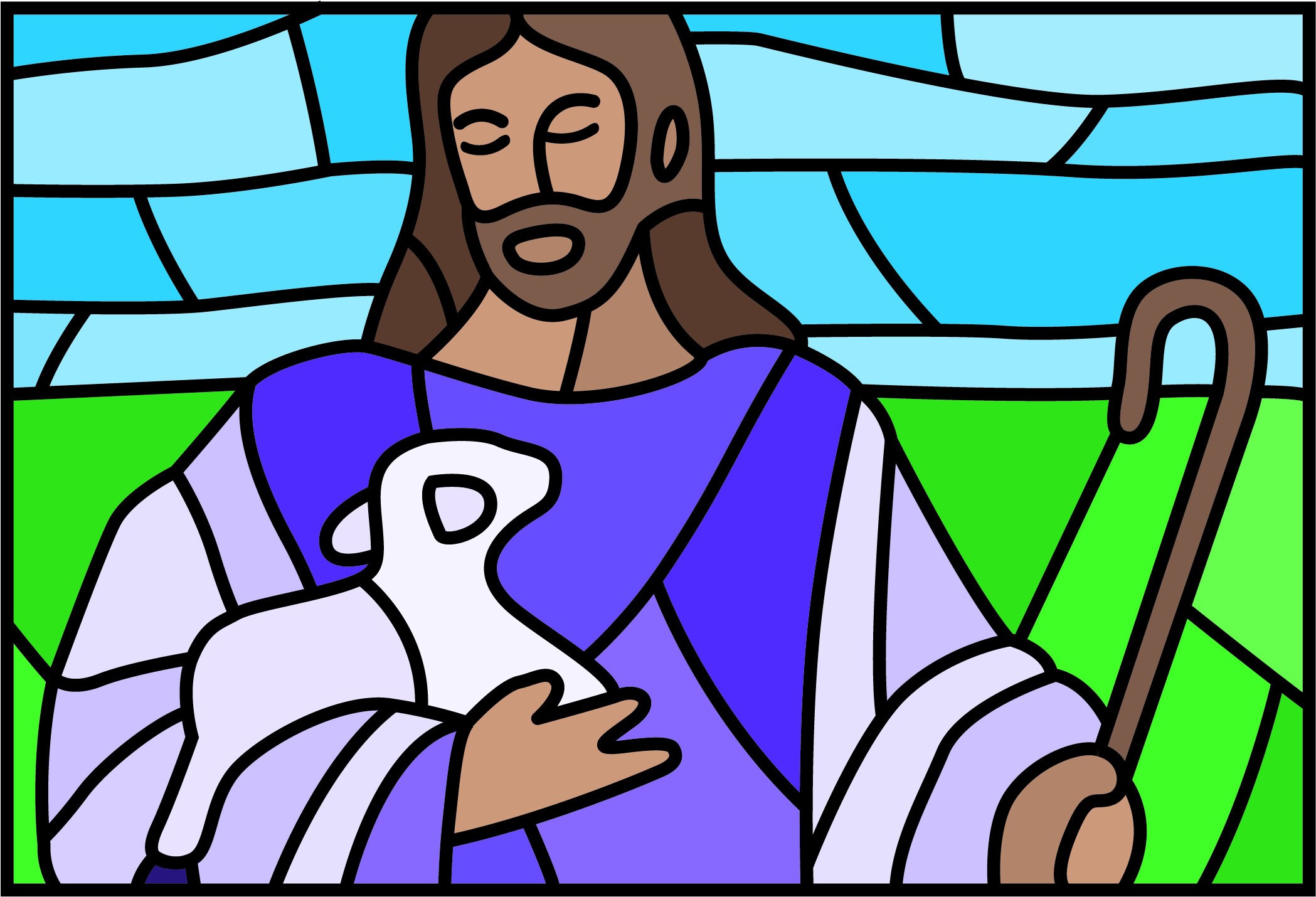 Religious Stained Glass Clip Art Catholic Church Brochure Scripture ...