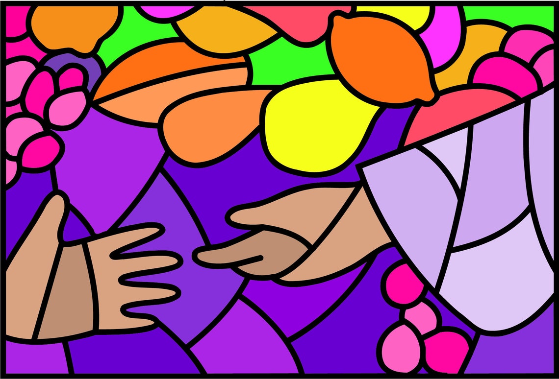 Religious Stained Glass Clip Art Catholic Church - Etsy