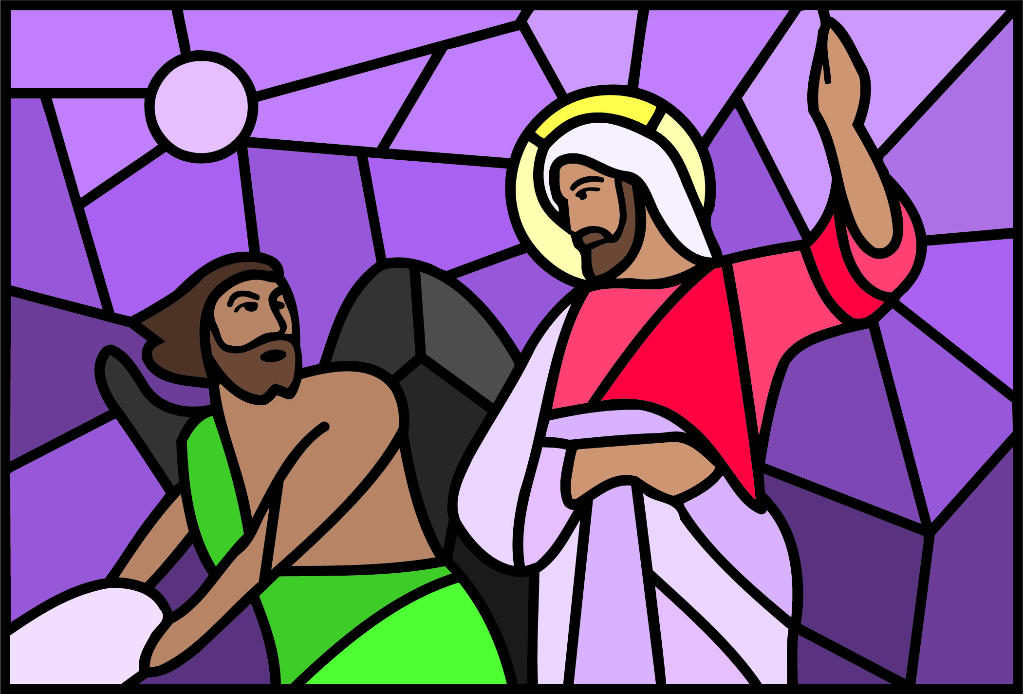 Religious - Stained Glass - Clip Art - Catholic - Church - Brochure ...