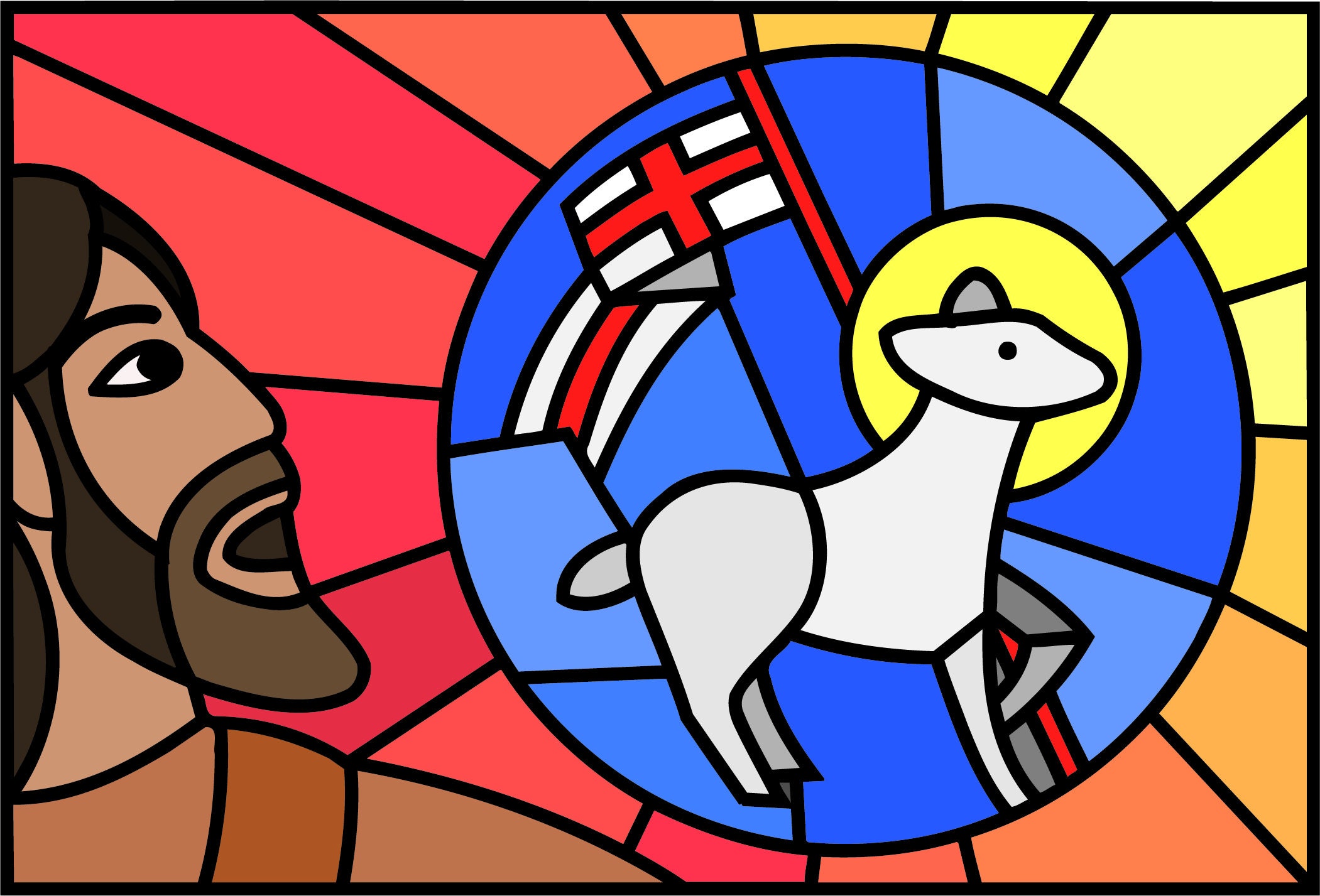 Religious - Stained Glass - Clip Art - Catholic - Church - Brochure ...