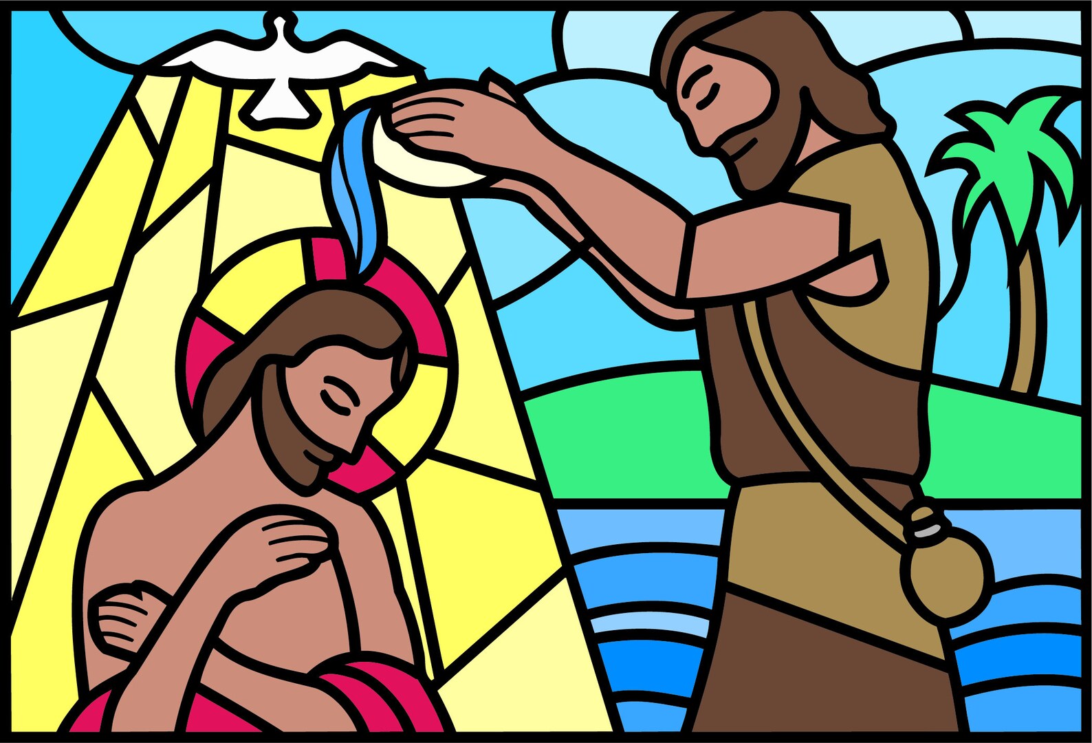 Religious - Stained Glass - Clip Art - Catholic - Church - Brochure ...