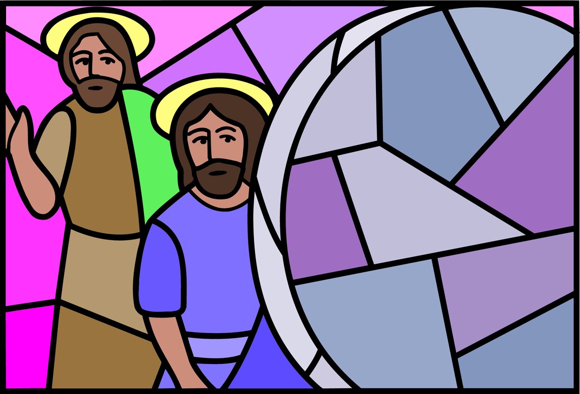 Religious Stained Glass Clip Art Catholic Church Brochure Scripture ...