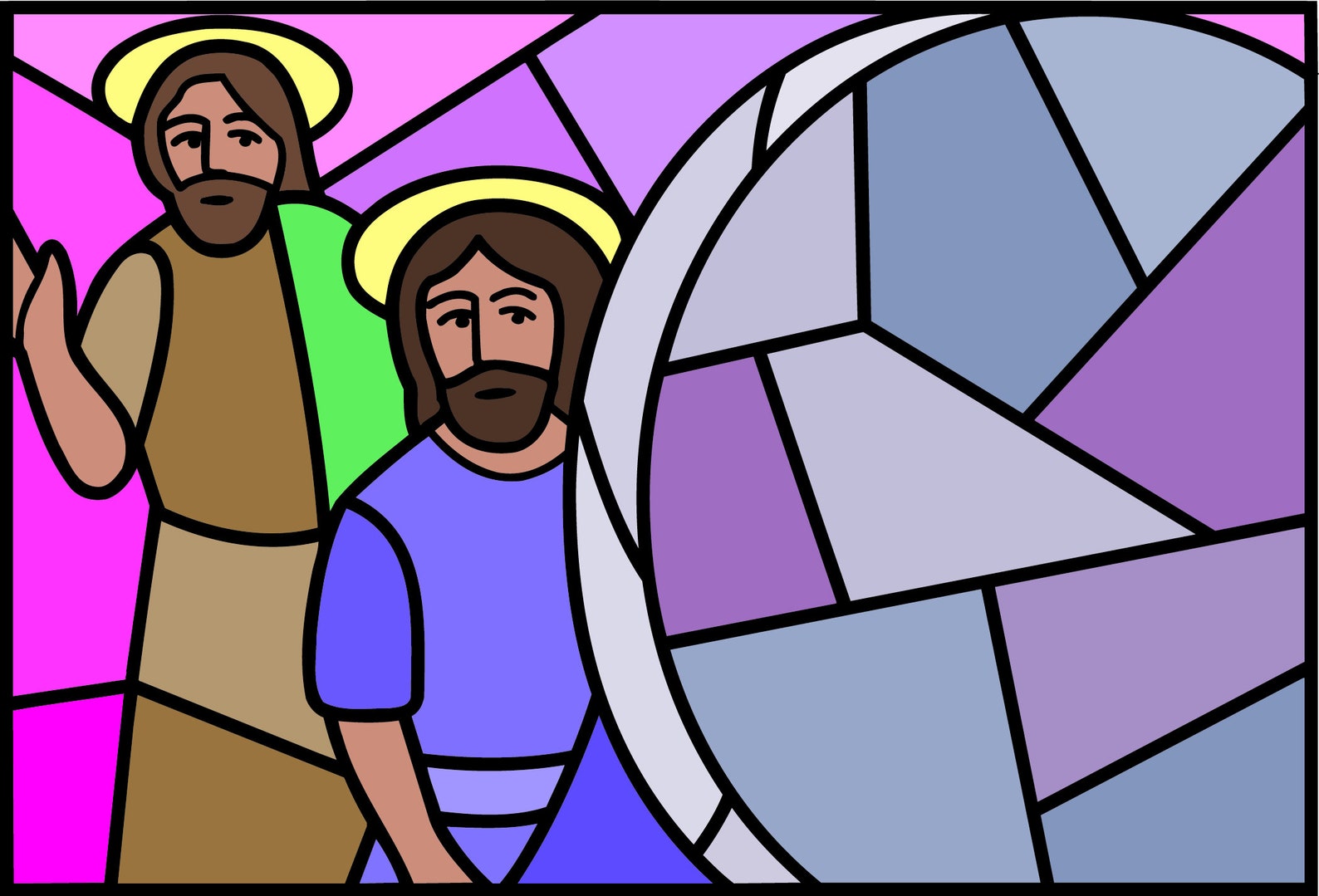 Religious - Stained Glass - Clip Art - Catholic - Church - Brochure ...