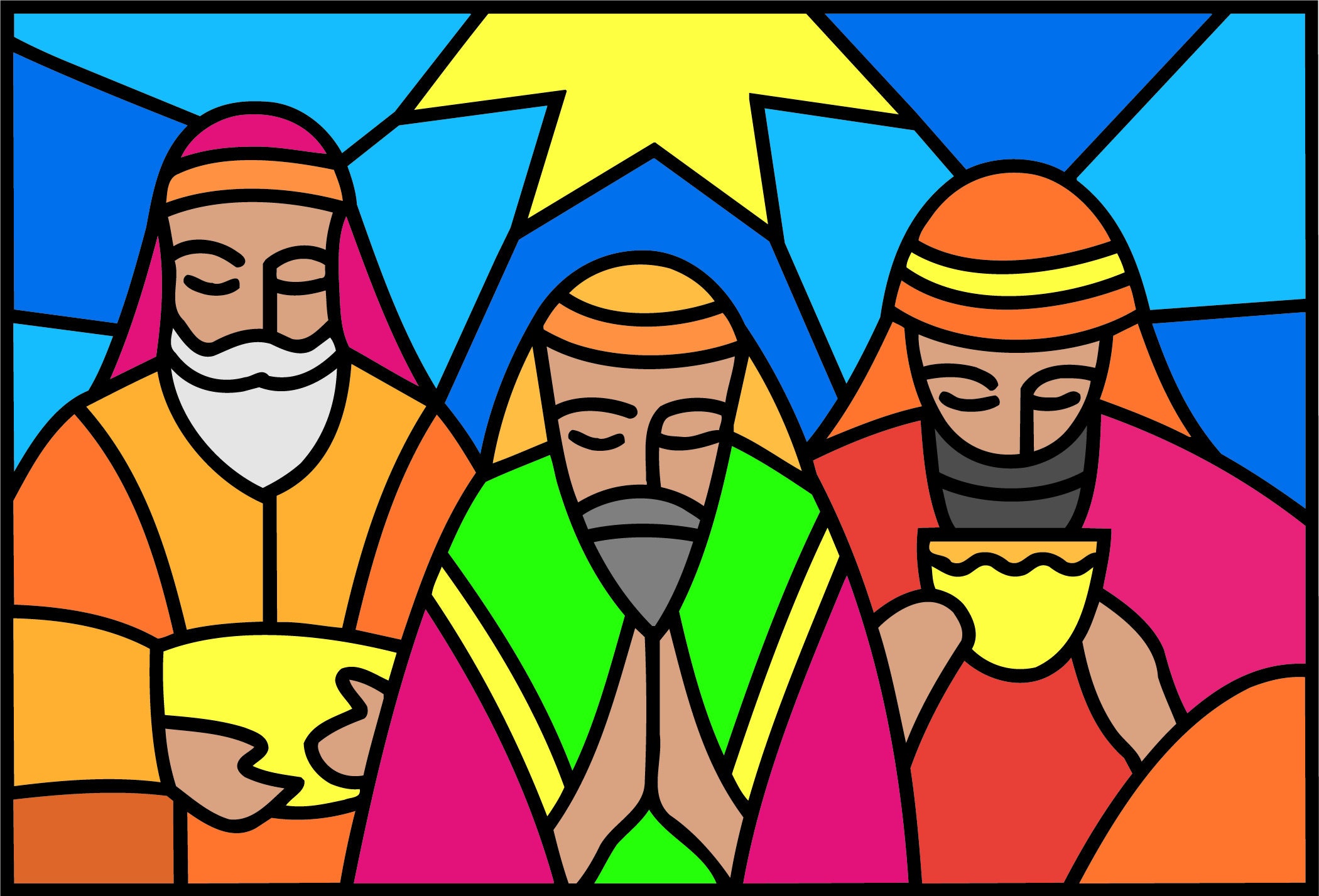 Religious - Stained Glass - Clip Art - Catholic - Church - Brochure ...