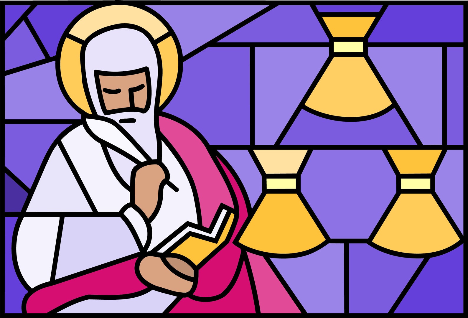 Religious - Stained Glass - Clip Art - Catholic - Church - Brochure ...