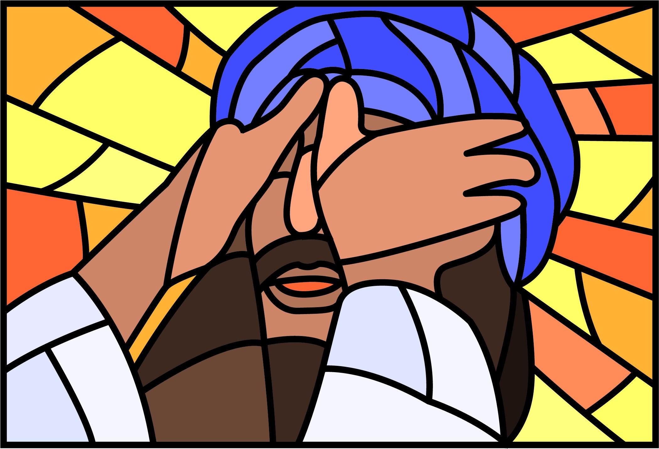 Religious - Stained Glass - Clip Art - Catholic - Church - Brochure ...