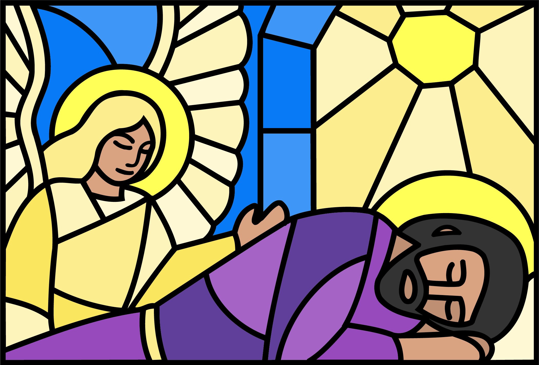 Religious Stained Glass Clip Art Catholic Church - Etsy