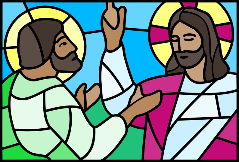 Religious - Stained Glass - Clip Art - Catholic - Church - Brochure ...