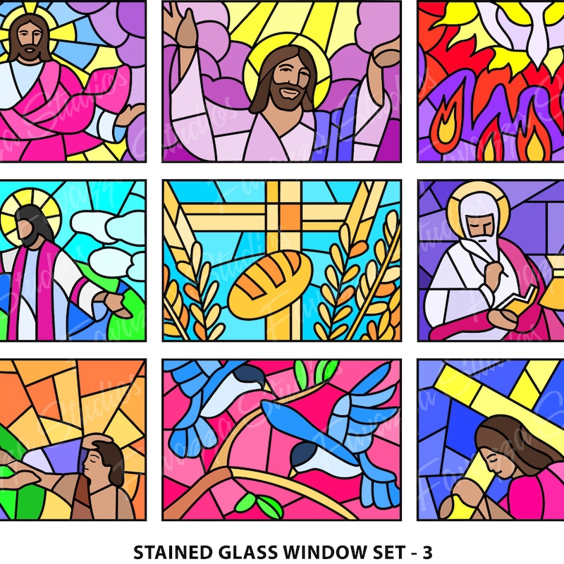 Stained Glass Wallpaper - Etsy