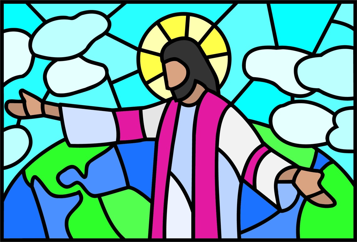 Religious - Stained Glass - Clip Art - Catholic - Church - Brochure ...