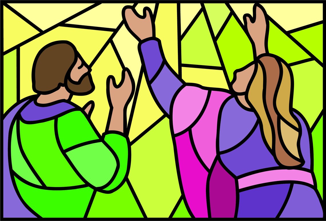 Religious Stained Glass Clip Art Catholic Church - Etsy