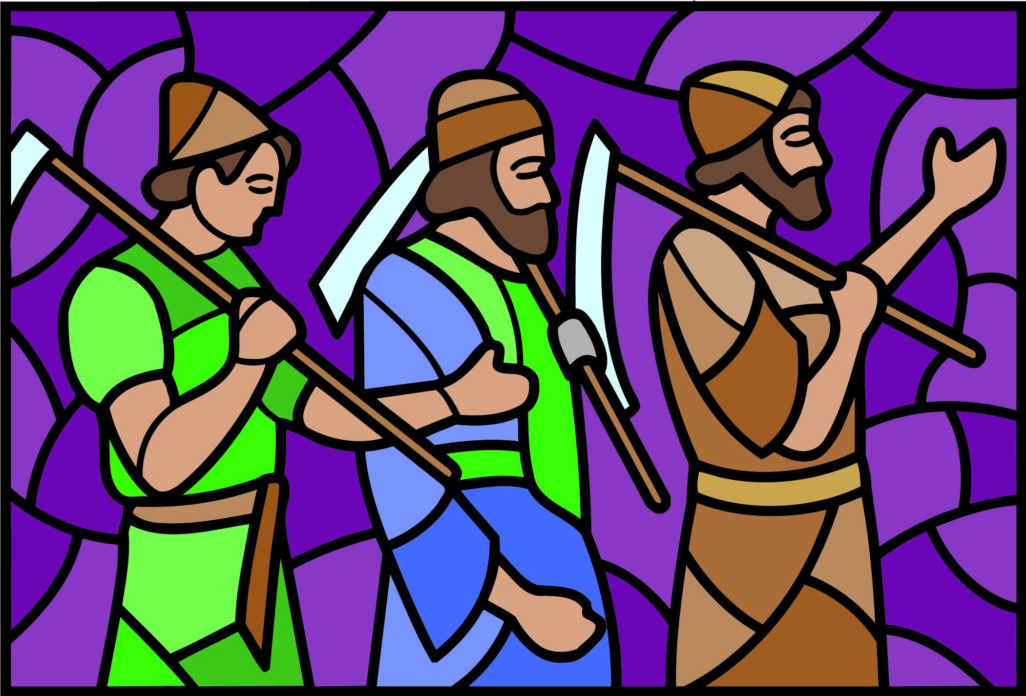 Religious - Stained Glass - Clip Art - Catholic - Church - Brochure ...