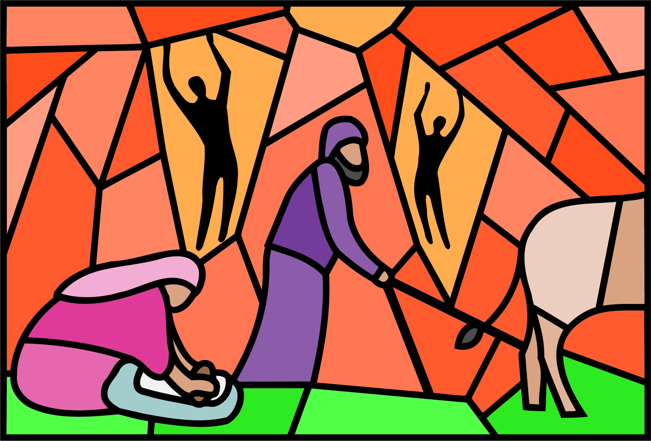 Religious - Stained Glass - Clip Art - Catholic - Church - Brochure ...