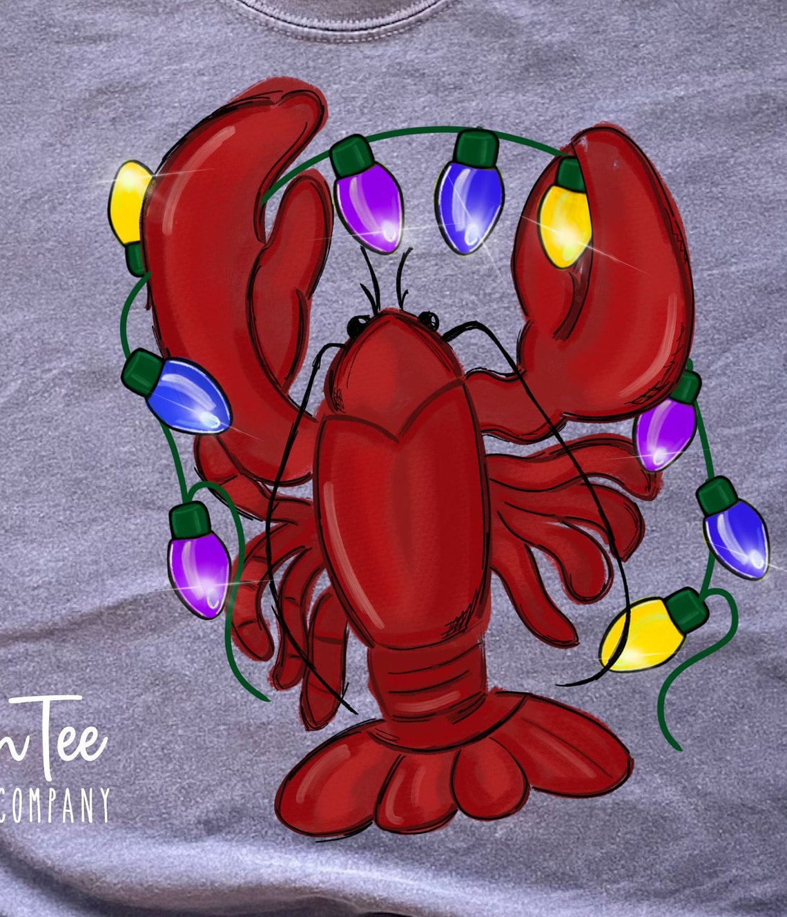 Cajun Christmas Crawfish Tee Women's Crawfish Christmas - Etsy