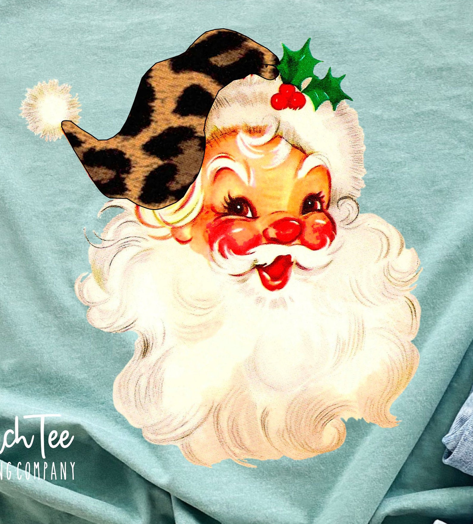 Vintage Santa Claus Tee, Women's Vintage Santa Face Shirt, Women's ...