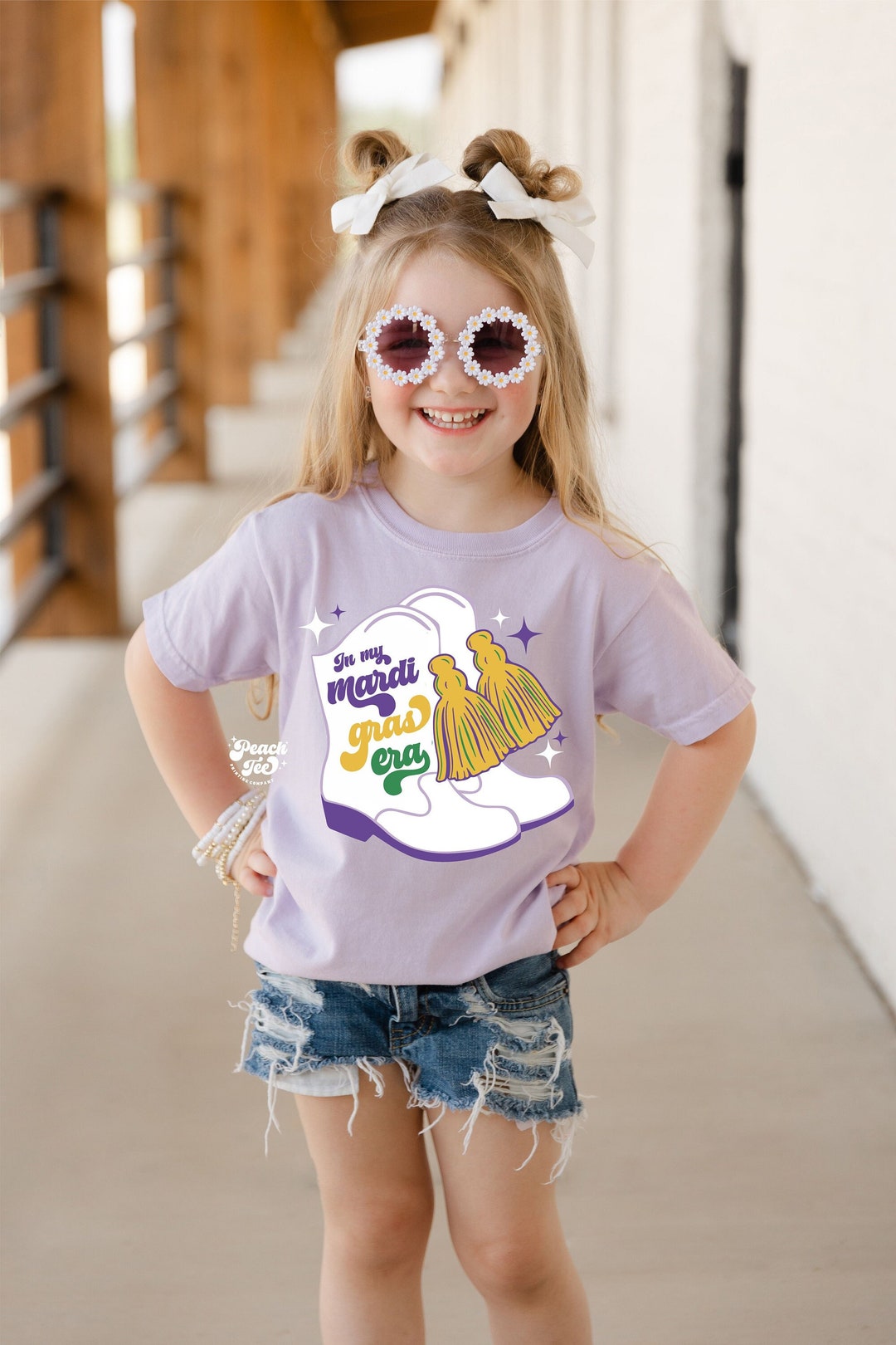 Girls and Womens Mardi Gras Majorette Bootie T-shirt, in My Mardi Gras ...