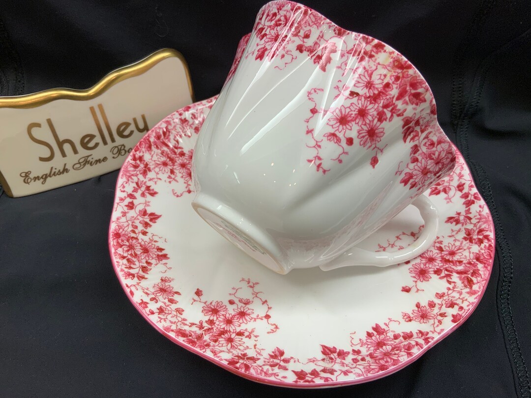 Shelley Dainty Pink Teacup Set International Shipping Will Vary - Etsy