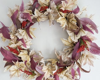 Purple Fall Wreath - Etsy