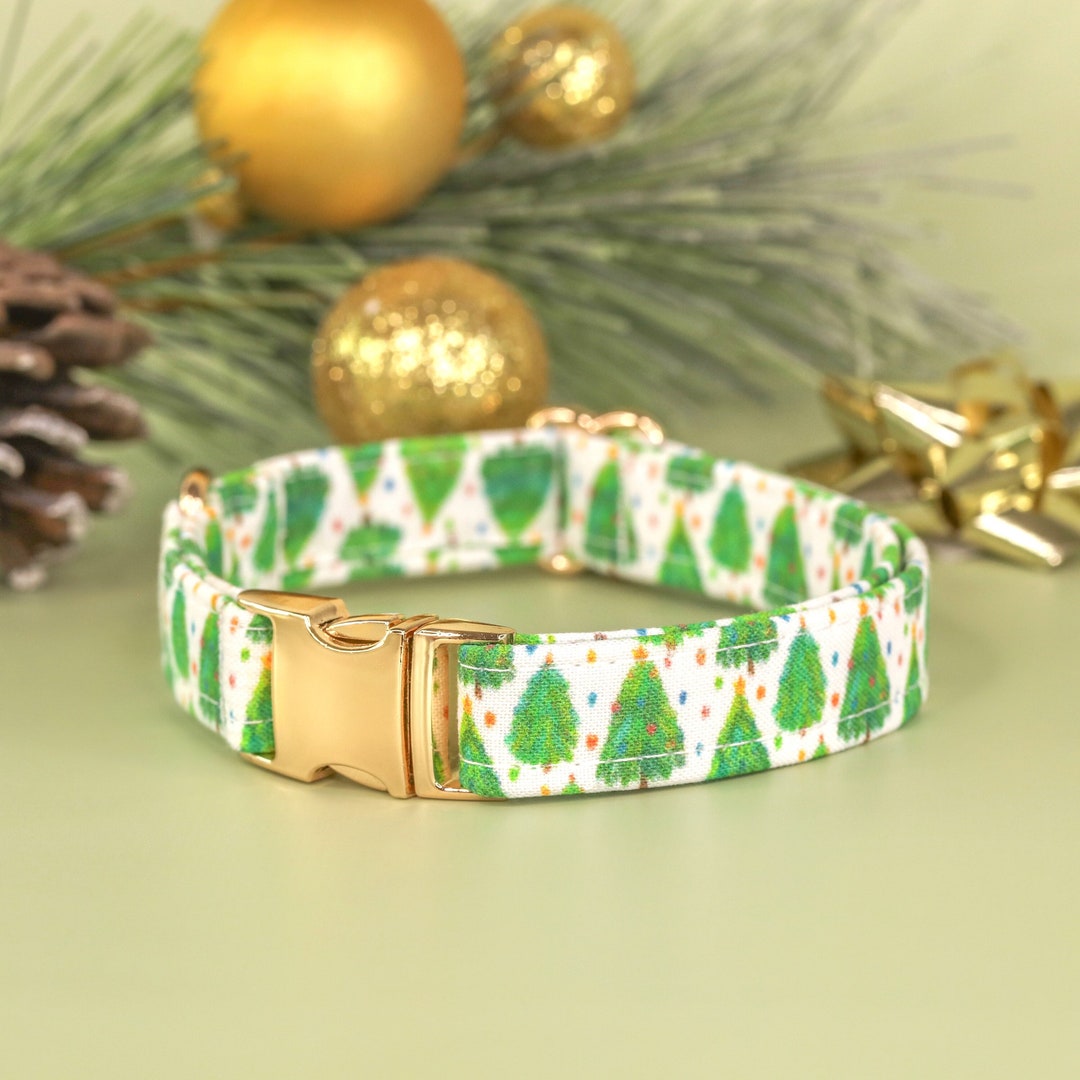 Christmas Tree Dog Collar, Fancy Dog Holiday Collar, Luxury Designer ...