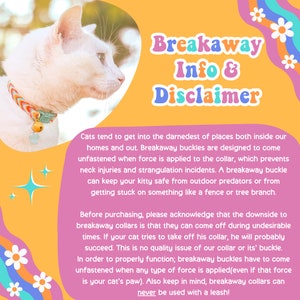 Retro Checkered Cat Collar With Bell, Colorful Male Cat Breakaway ...