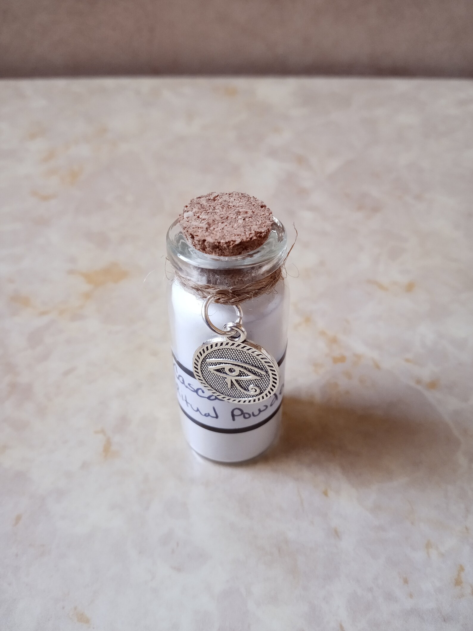 Cascarilla Eggshell Ritual Powder for Protection With Eye of Horus Protection Charm ...