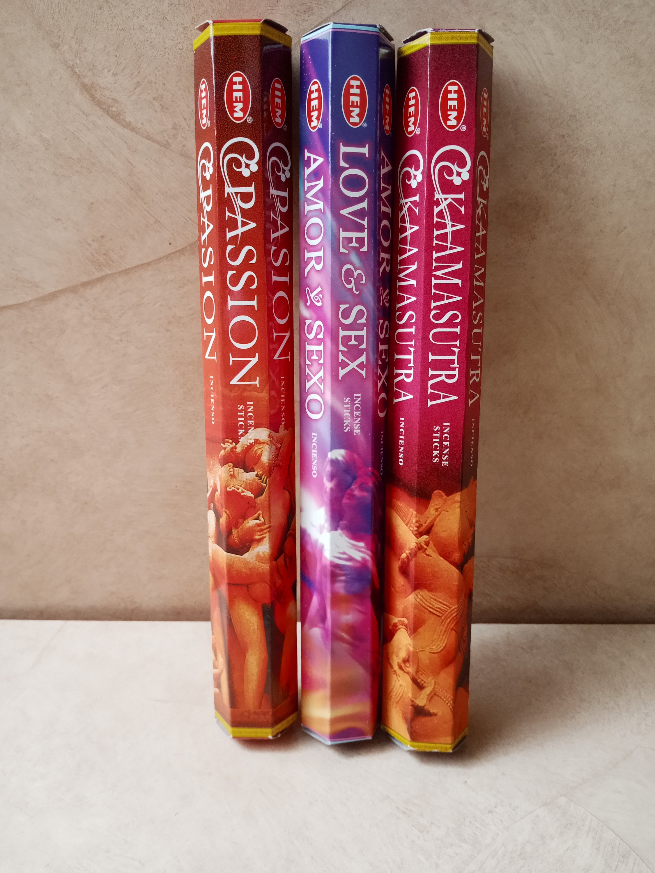 HEM Passion HEM Love & Sex HEM Kamasutra Incense Sticks, Hem Pasion Hem Amor Y Sexo Hem ...