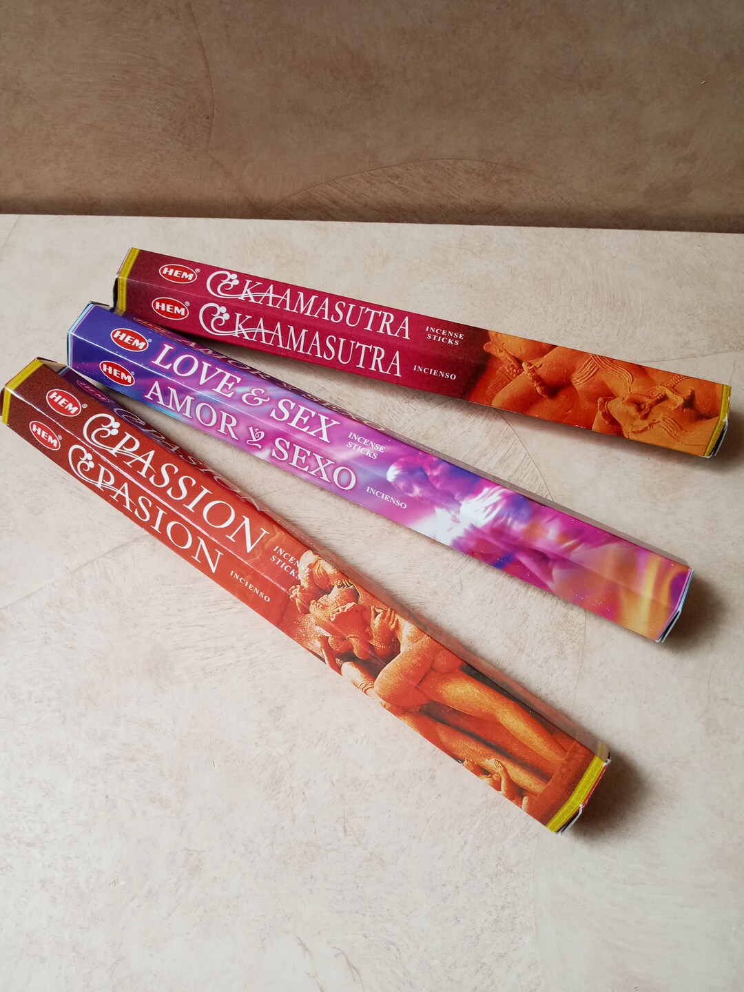 HEM Passion HEM Love & Sex HEM Kamasutra Incense Sticks, Hem Pasion Hem Amor Y Sexo Hem ...