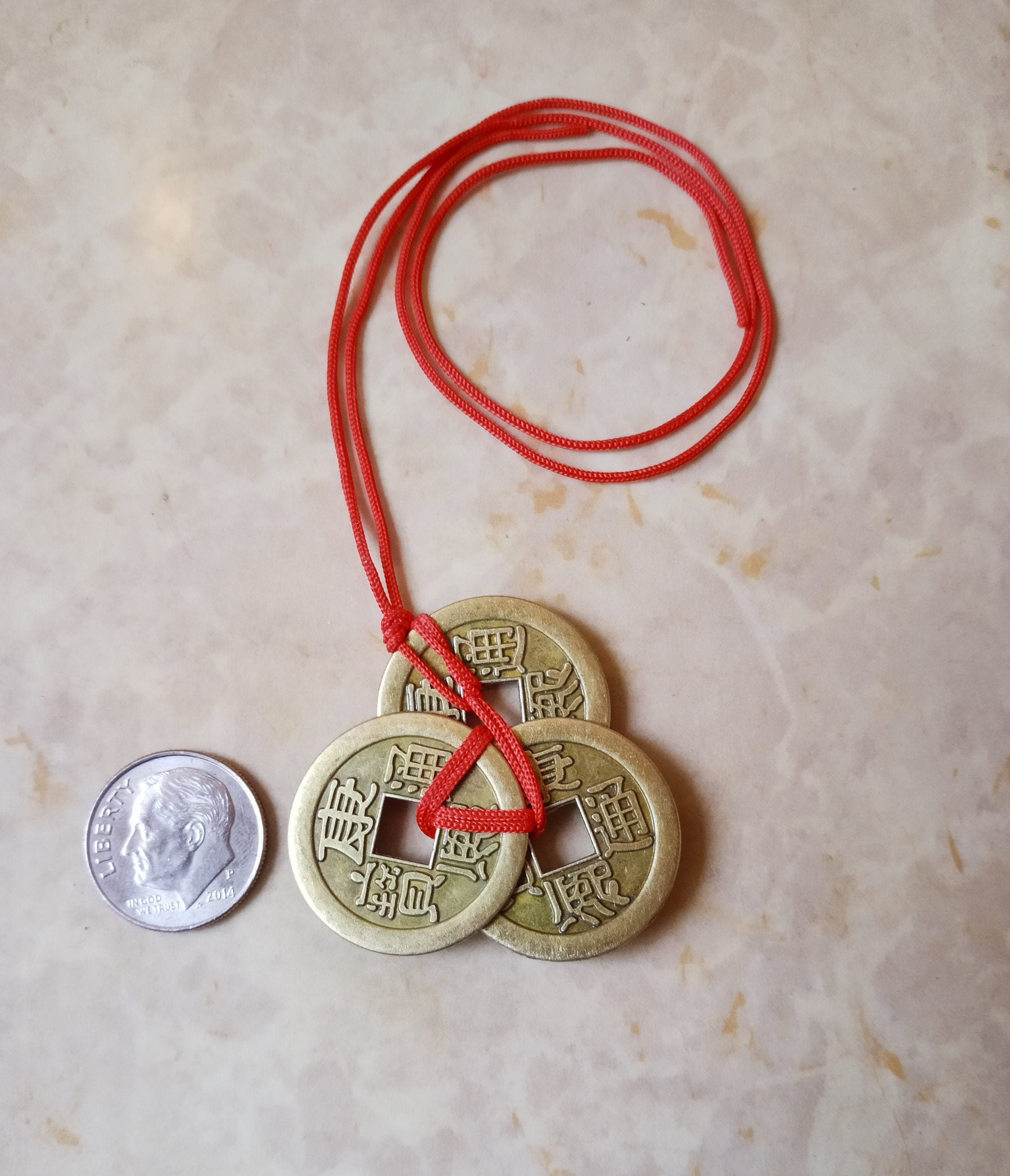 Lucky Chinese Coin Cluster, Good Luck Abundance Good Fortune Coins ...