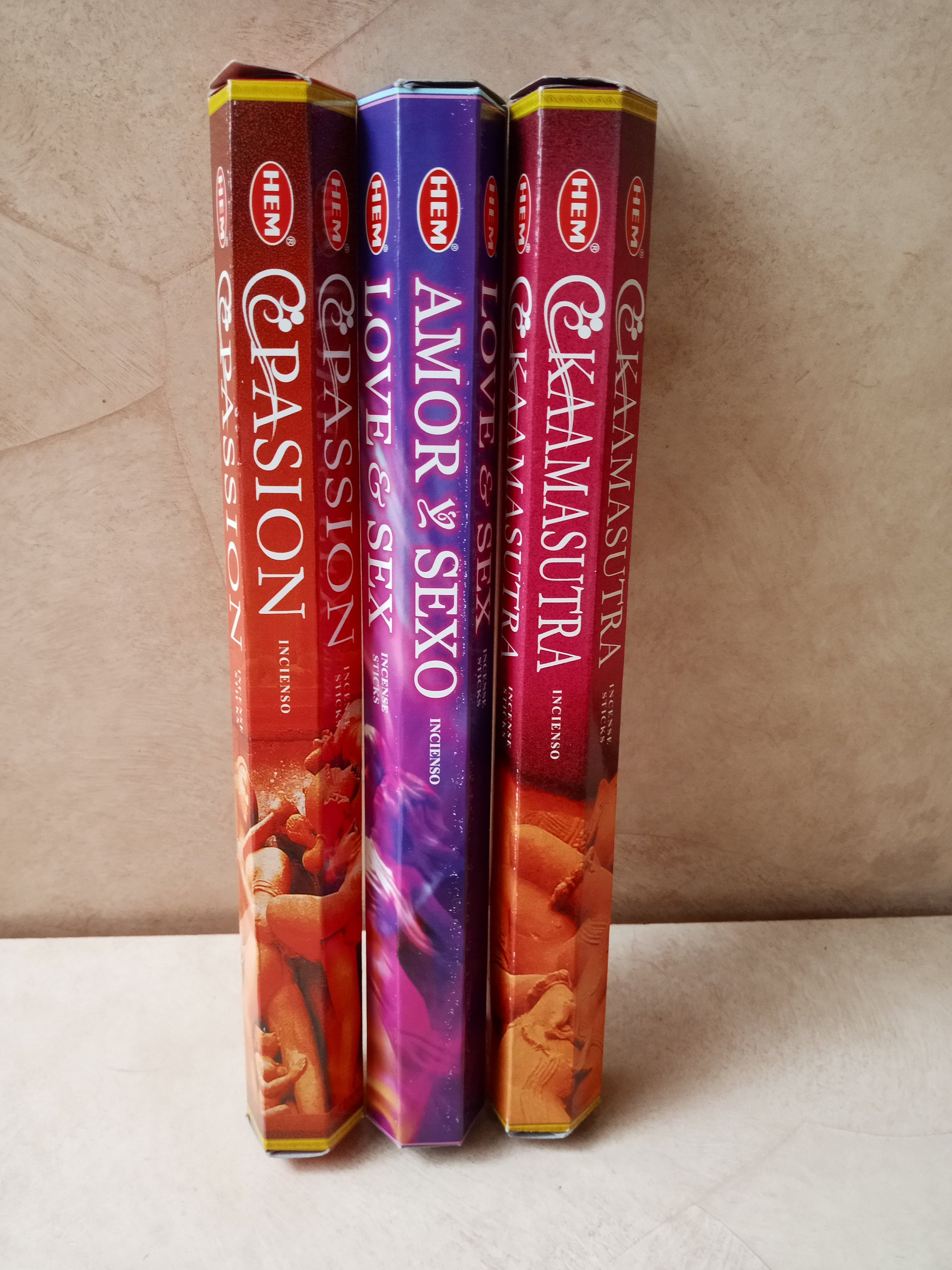HEM Passion HEM Love & Sex HEM Kamasutra Incense Sticks, Hem Pasion Hem Amor Y Sexo Hem ...