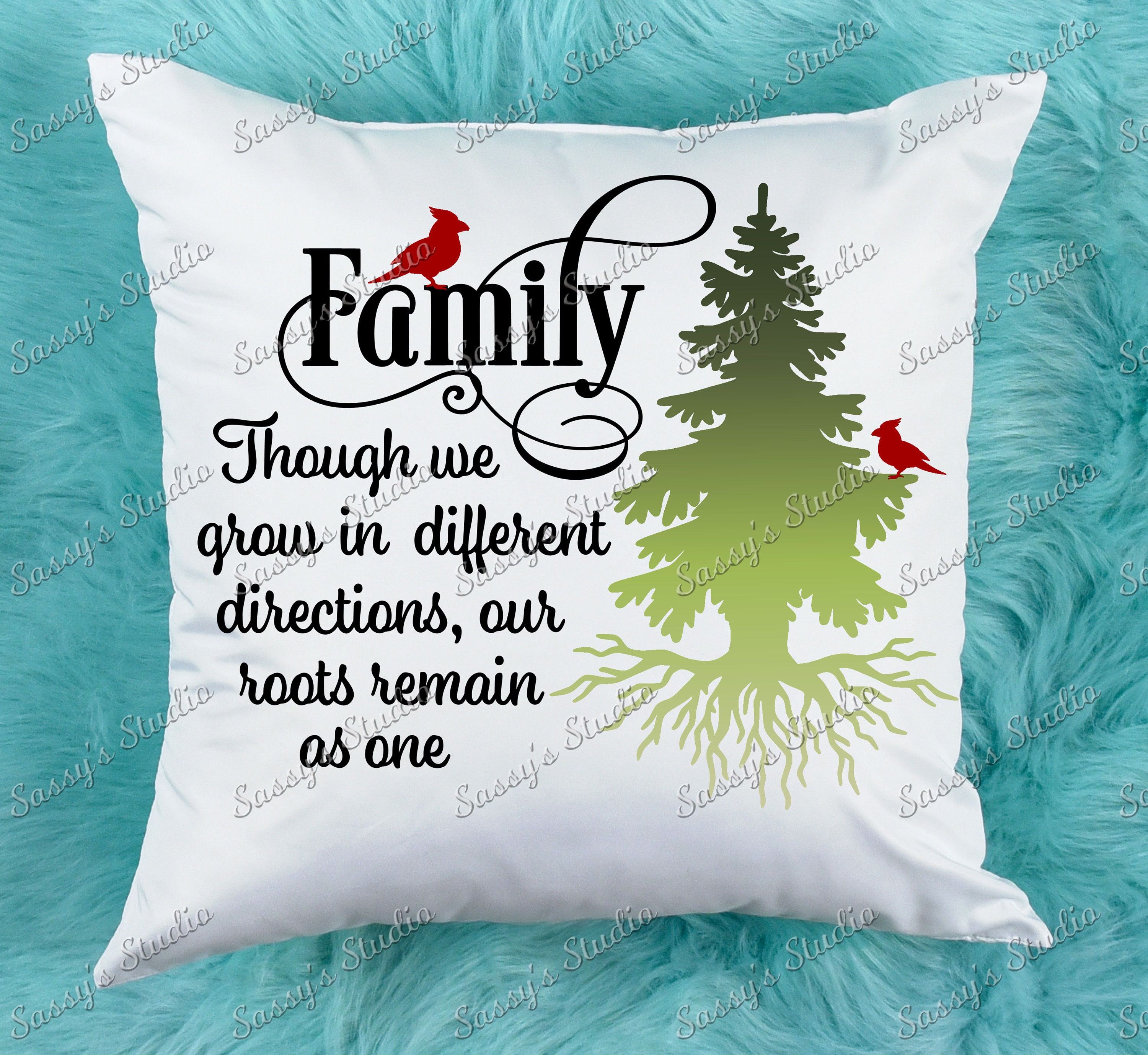 Family Quote Sublimation Tree PNG Cardinals Clip Art | Etsy