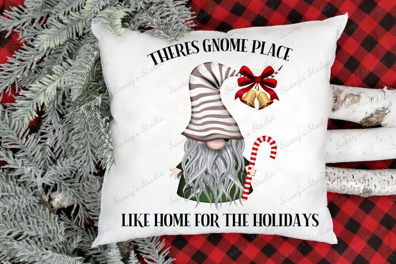 Theres Gnome Place Like Home for the Holidays Christmas - Etsy