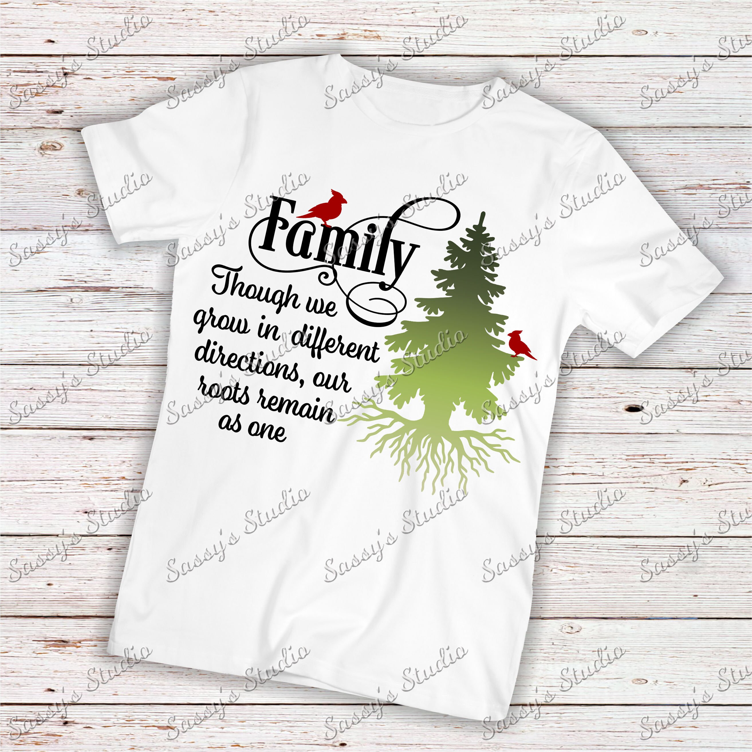 Family Quote Sublimation Tree PNG Cardinals Clip Art | Etsy