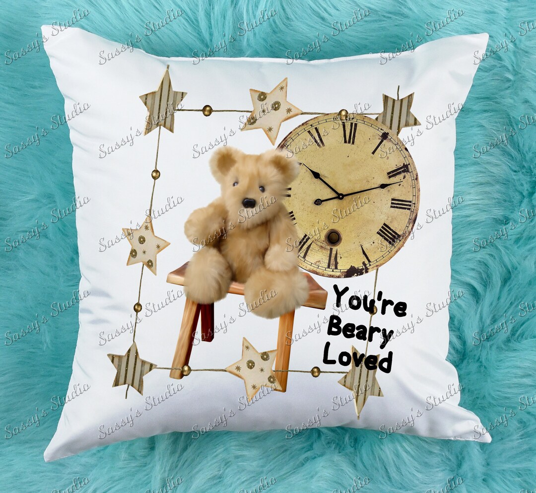 Teddy Bear Sublimation, Bear PNG, Nursery, Babies Room, Digital ...
