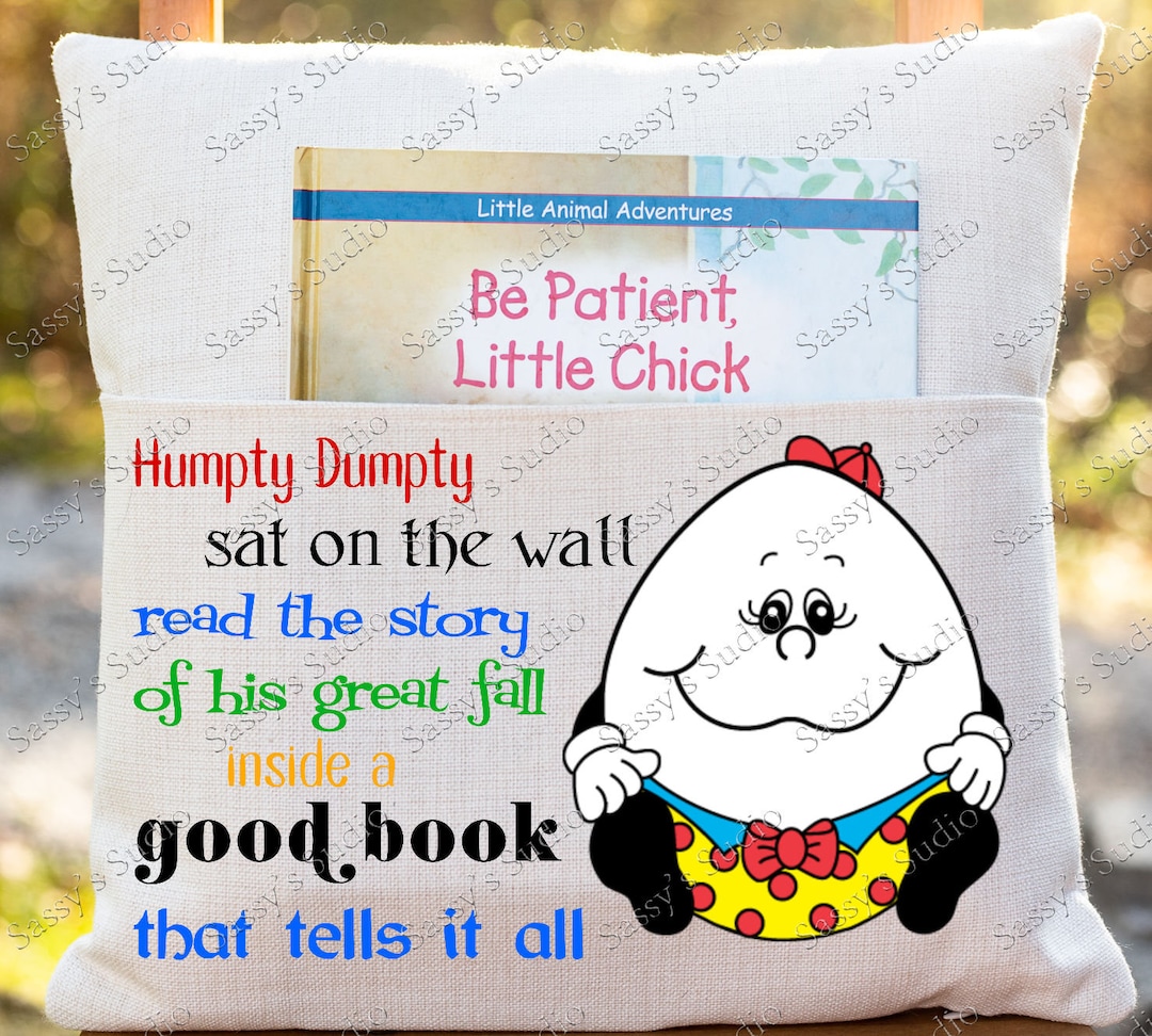 Humpty Dumpty Sat on the Wall Sublimation, Humpty Dumpty PNG, Pocket ...