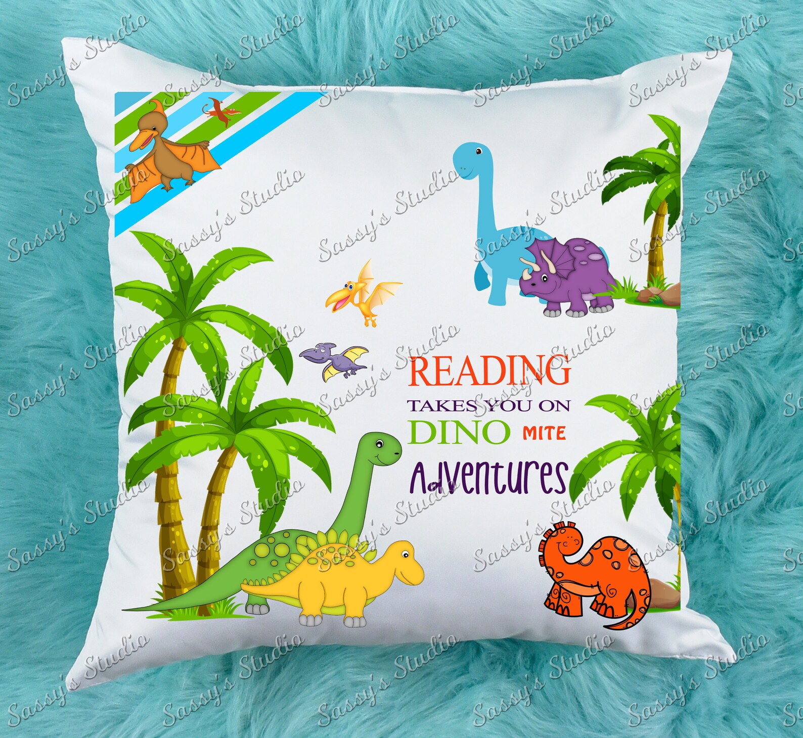 Reading Takes You on A Dino-mite Adventure Dinosaur | Etsy