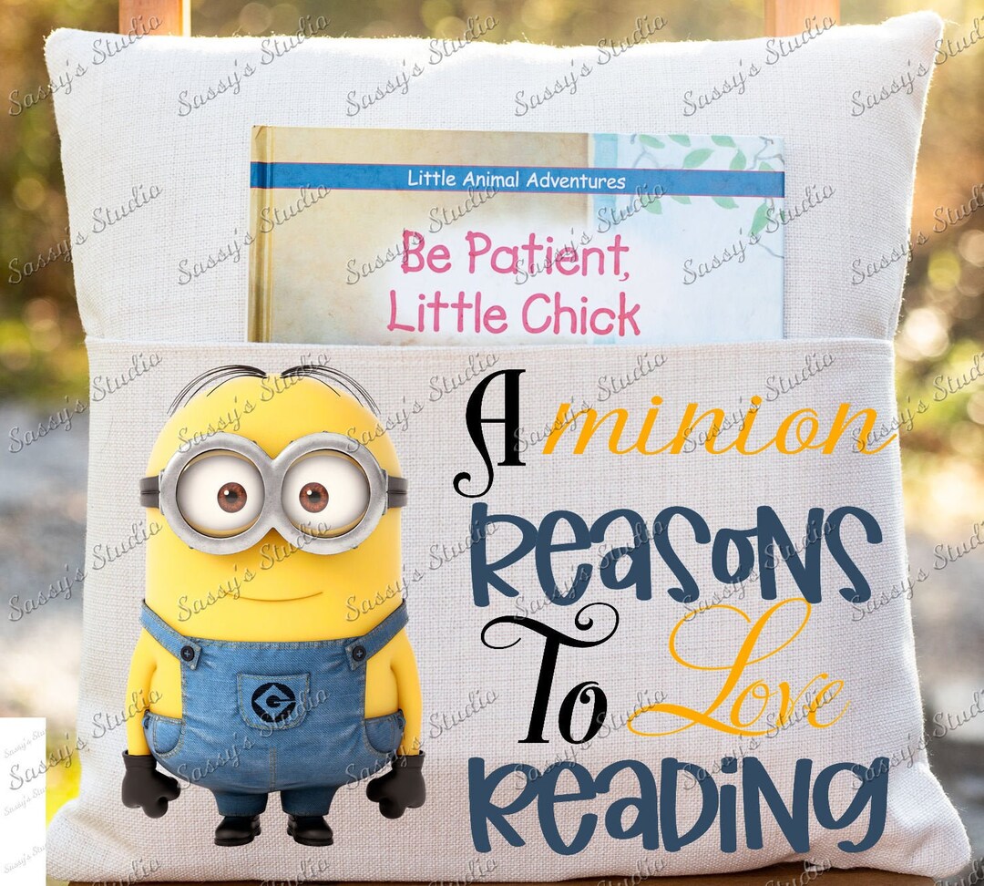 A Minion Reasons to Love Reading Sublimation, Minion PNG, Reading ...