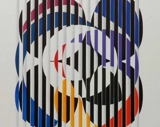 Yaakov Agam – Original Artist Poster 1976 - Etsy