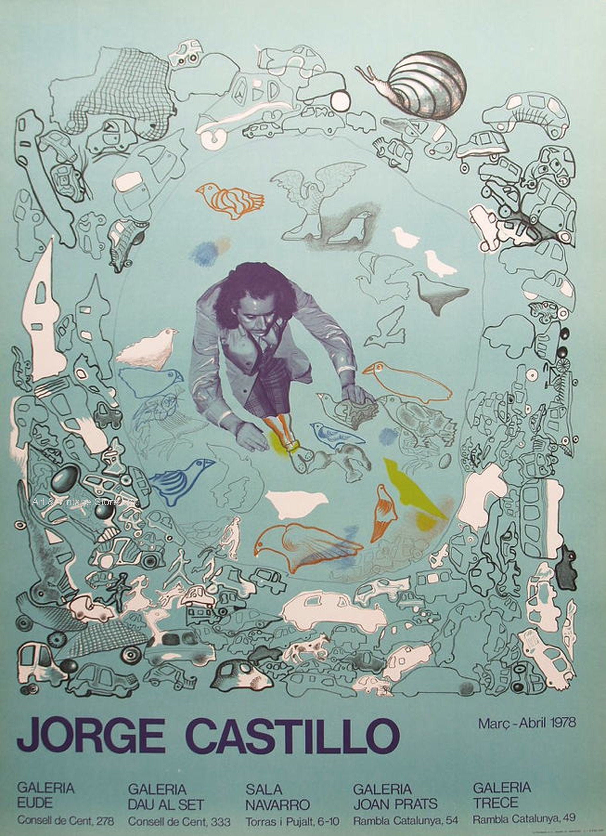 Jorge Castillo - Original Artist Poster 1978 - Etsy