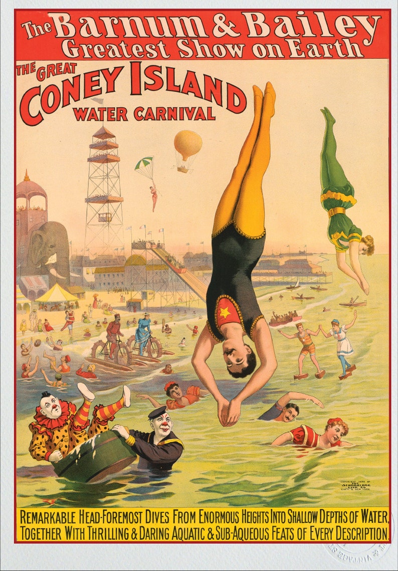 Barnum And Bailey Circus Poster 1891 Fine Art Giclée Print Etsy
