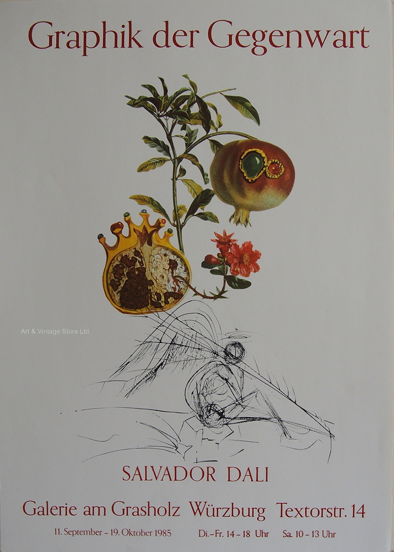 Salvador Dali Original Artist Poster 1985 - Etsy
