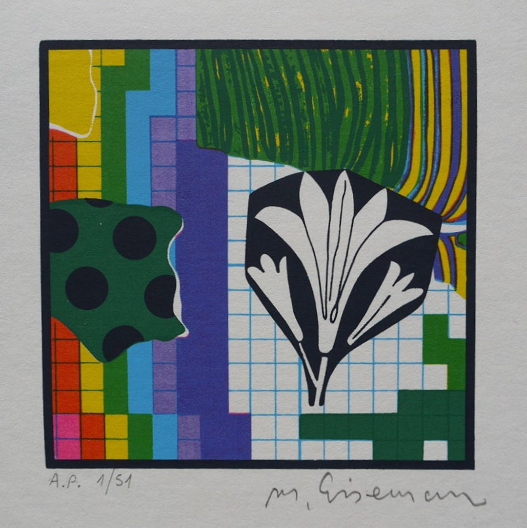 M.eiseman - Hand Signed Lithograph 1983 - Etsy