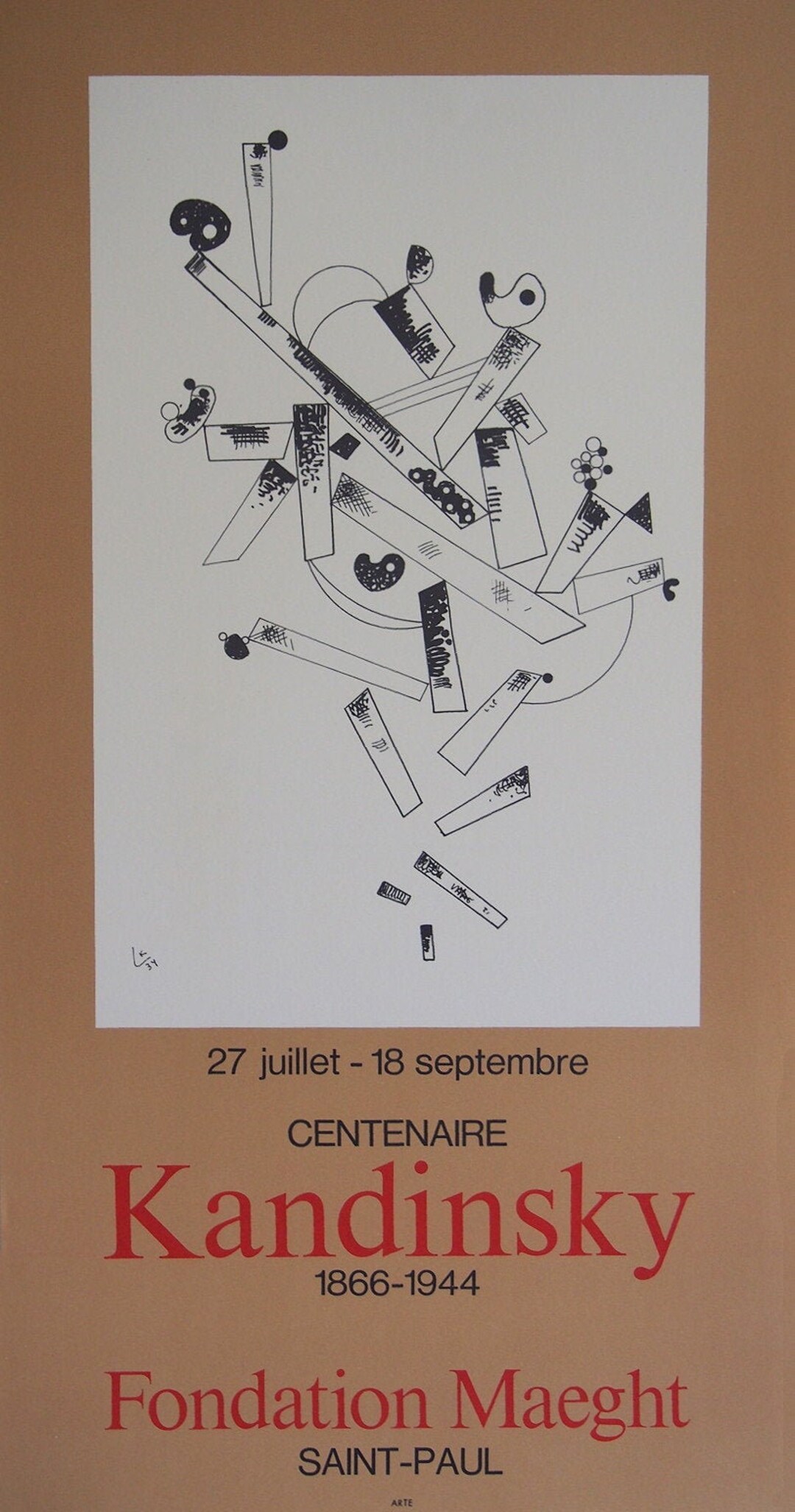 Wassily Kandinsky - Original Artist Poster 1966 - Etsy