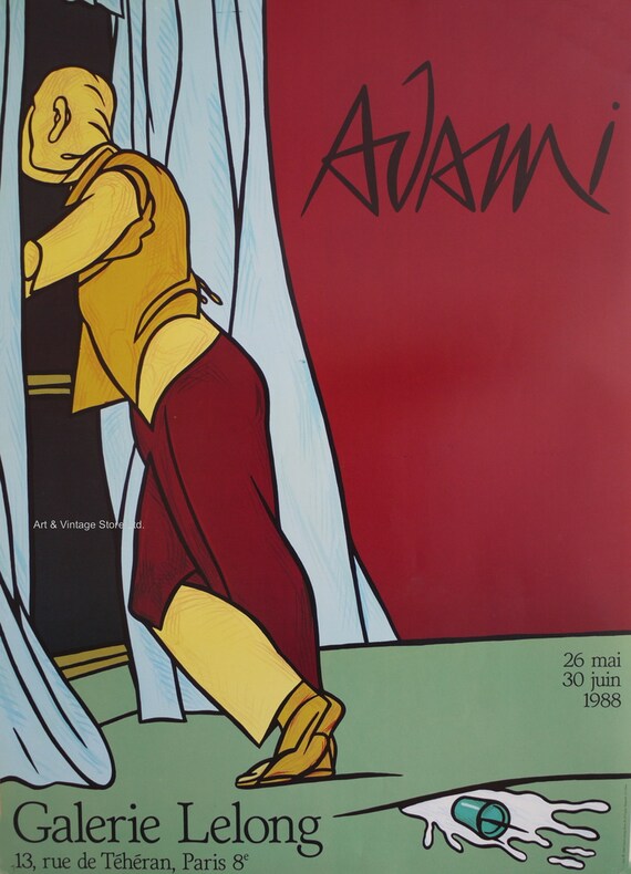 Valerio Adami Original Artist Poster 1990 | Etsy