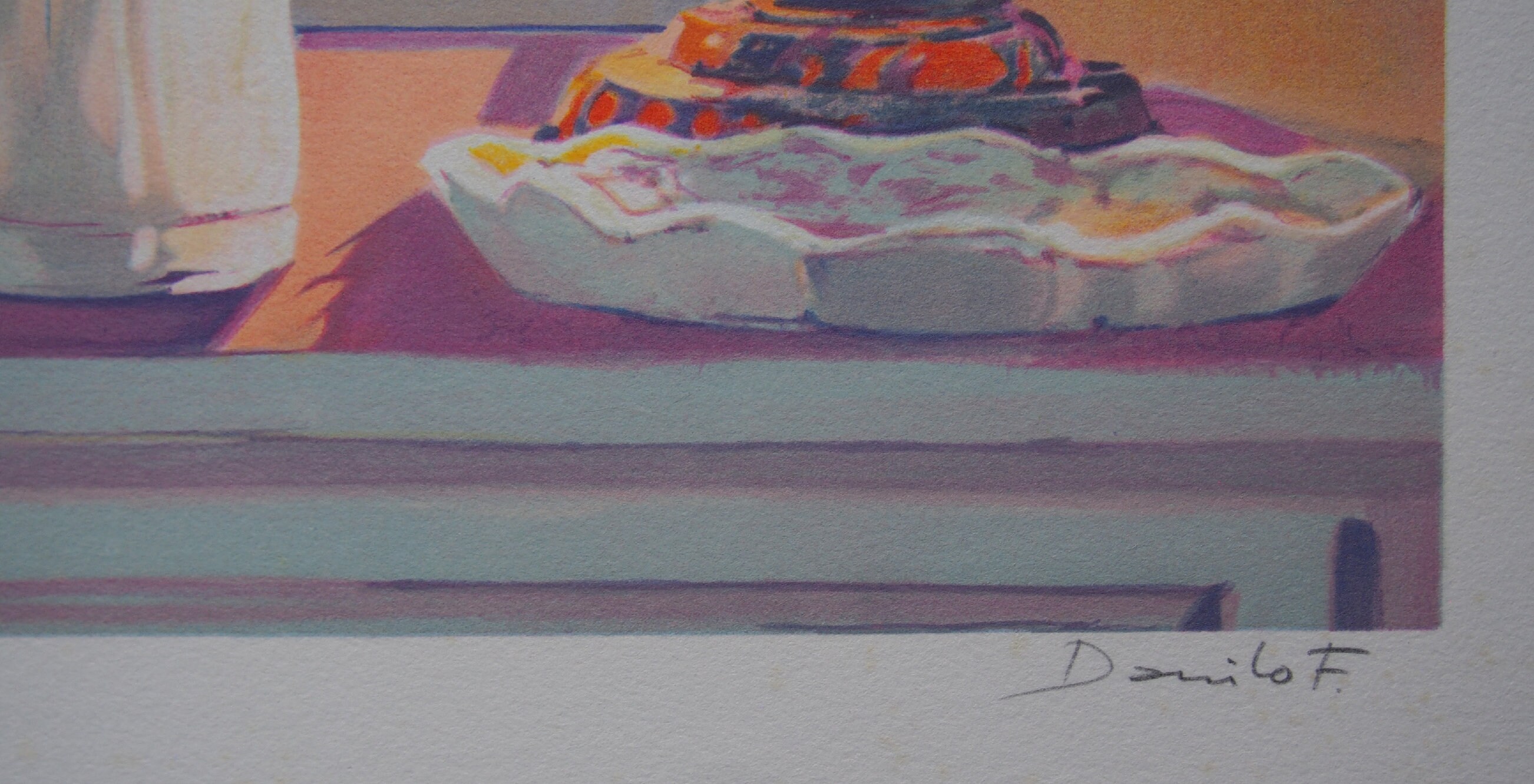 Danilo F Original Lithograph Print 1980's,hand Signed Vintage ...