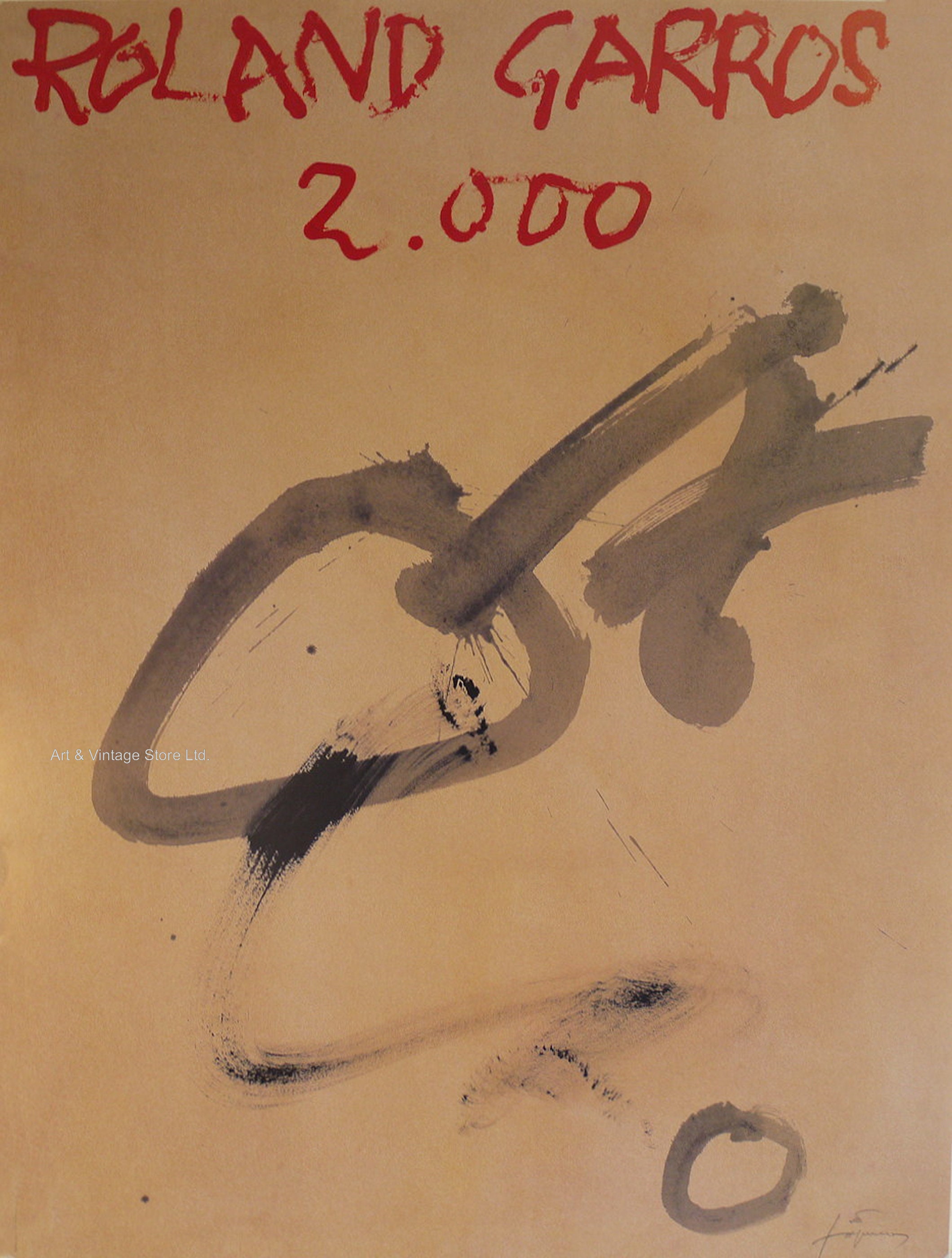 Roland Garros – Original Artist Poster 2000 - Etsy